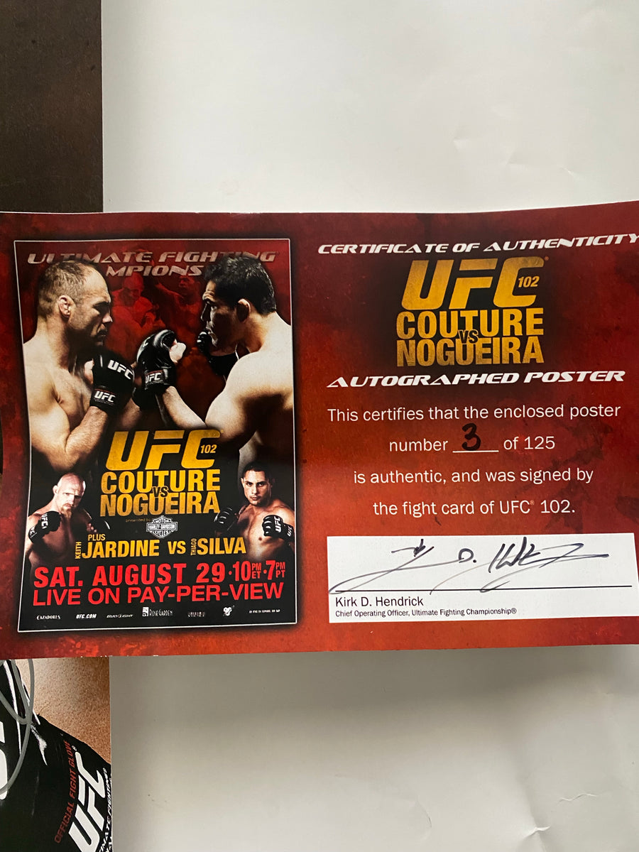 UFC 102 SBC #03/125 *Nogueira personal poster* – Fight Worn Gear